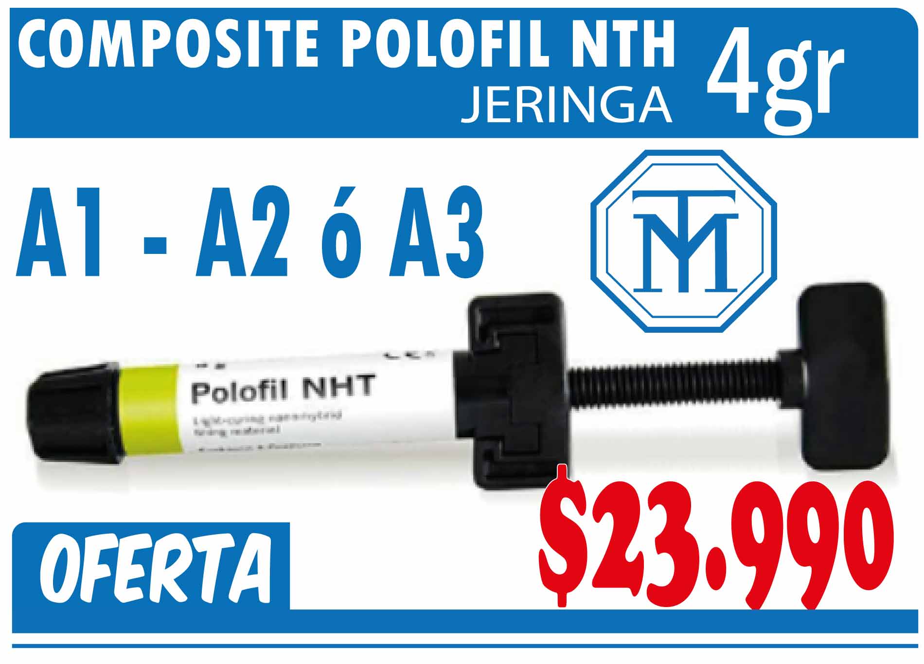 Polofil Nht – Jeringa 4 Grs. Color A3 – TREMA DENTAL CHILE