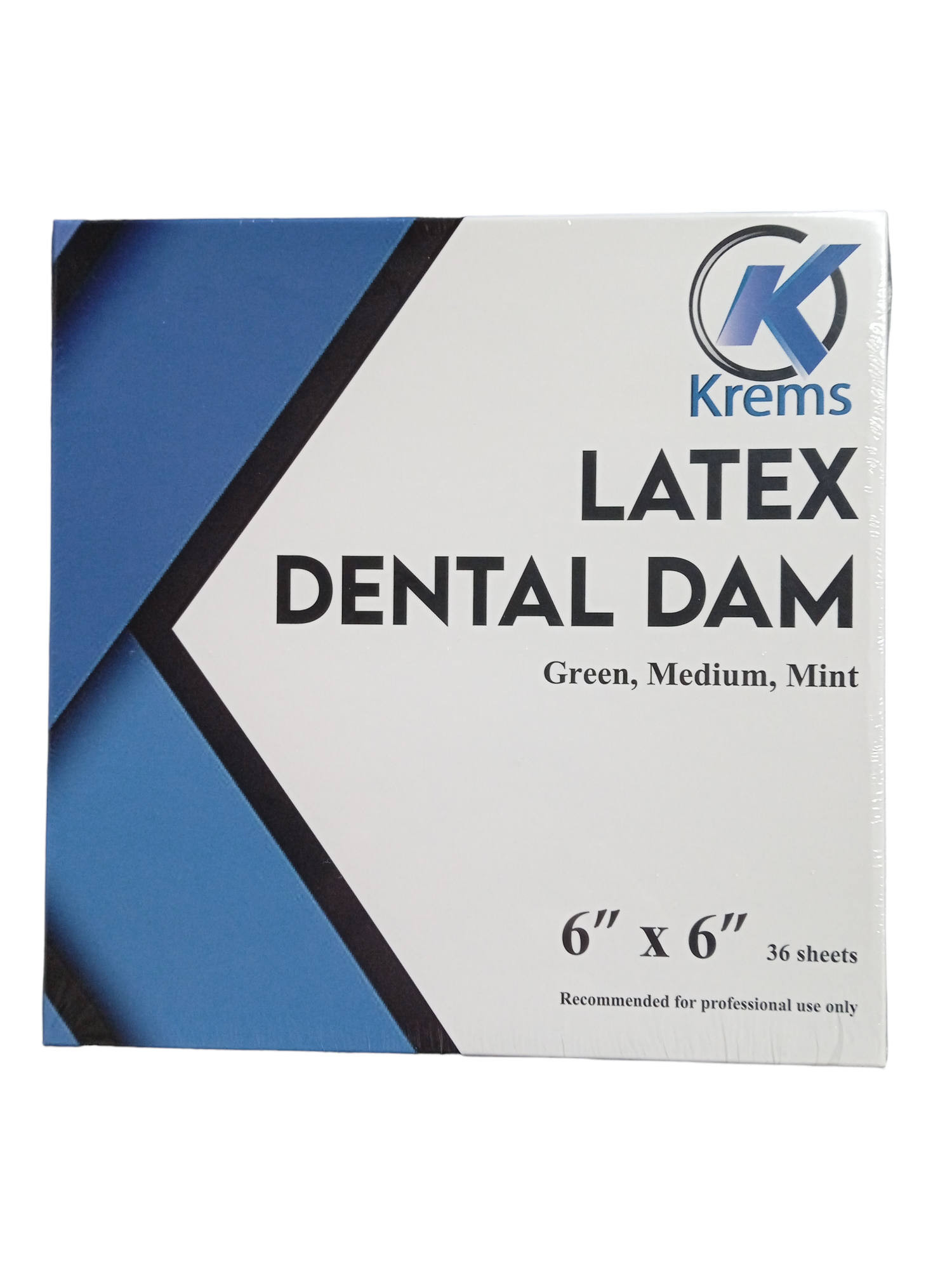 Goma Dique 6″ x 6″ Verde, Aroma Menta. Krems – TREMA DENTAL CHILE