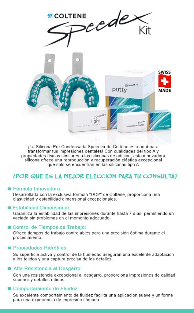 Kit Silicona Speedex Coltene. Pesada Liviana y Activador – TREMA DENTAL ...
