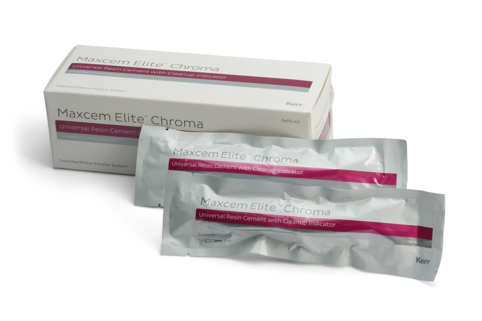 Cemento Resina Kit Maxcem Elite Chroma Bulk Clear 4x5gr KERR - TREMA ...