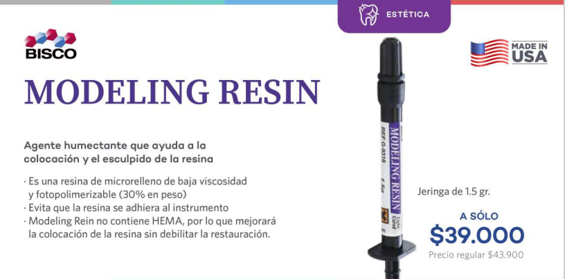 PROMOCOA – Modeling Resin Bisco – TREMA DENTAL CHILE